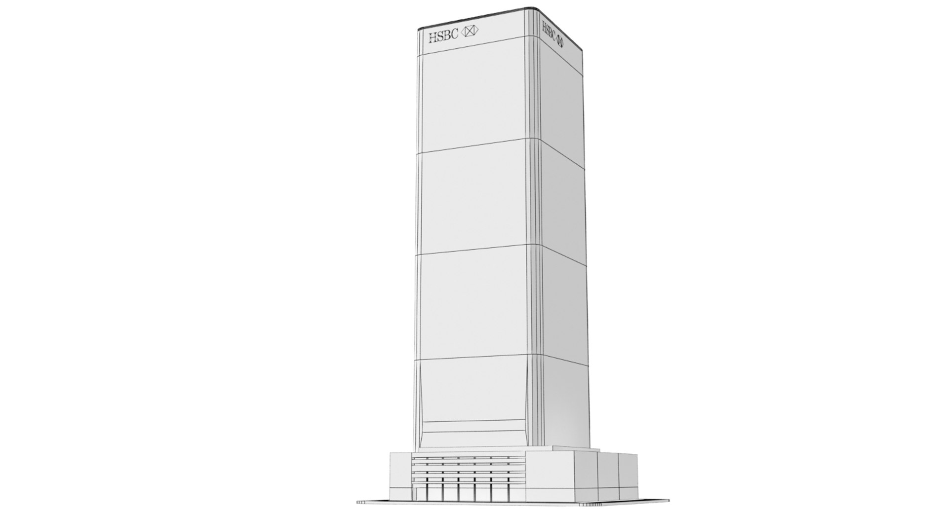 Hsbc Tower London 3D Model - TurboSquid 1361848