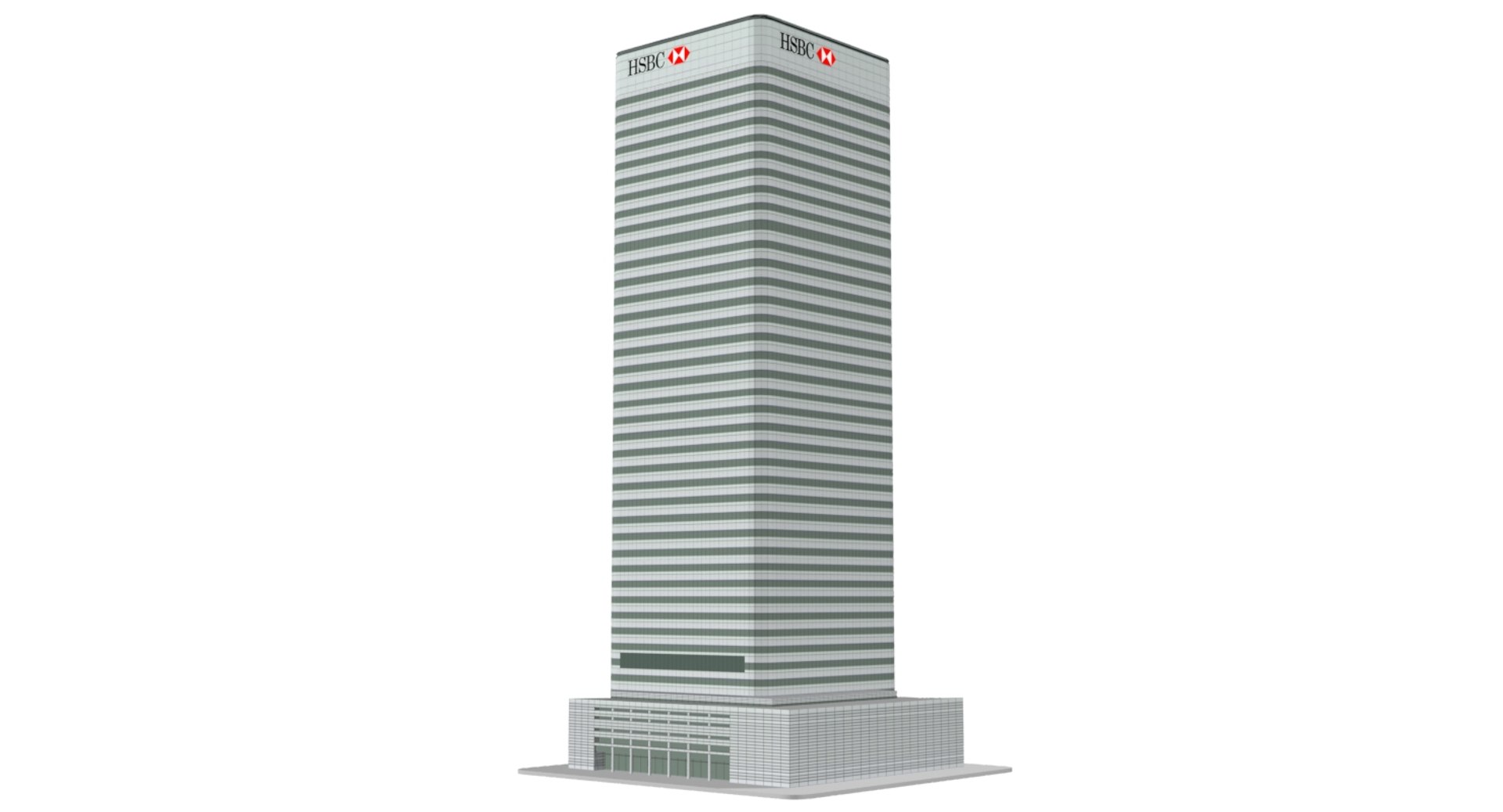 Hsbc Tower London 3D Model - TurboSquid 1361848