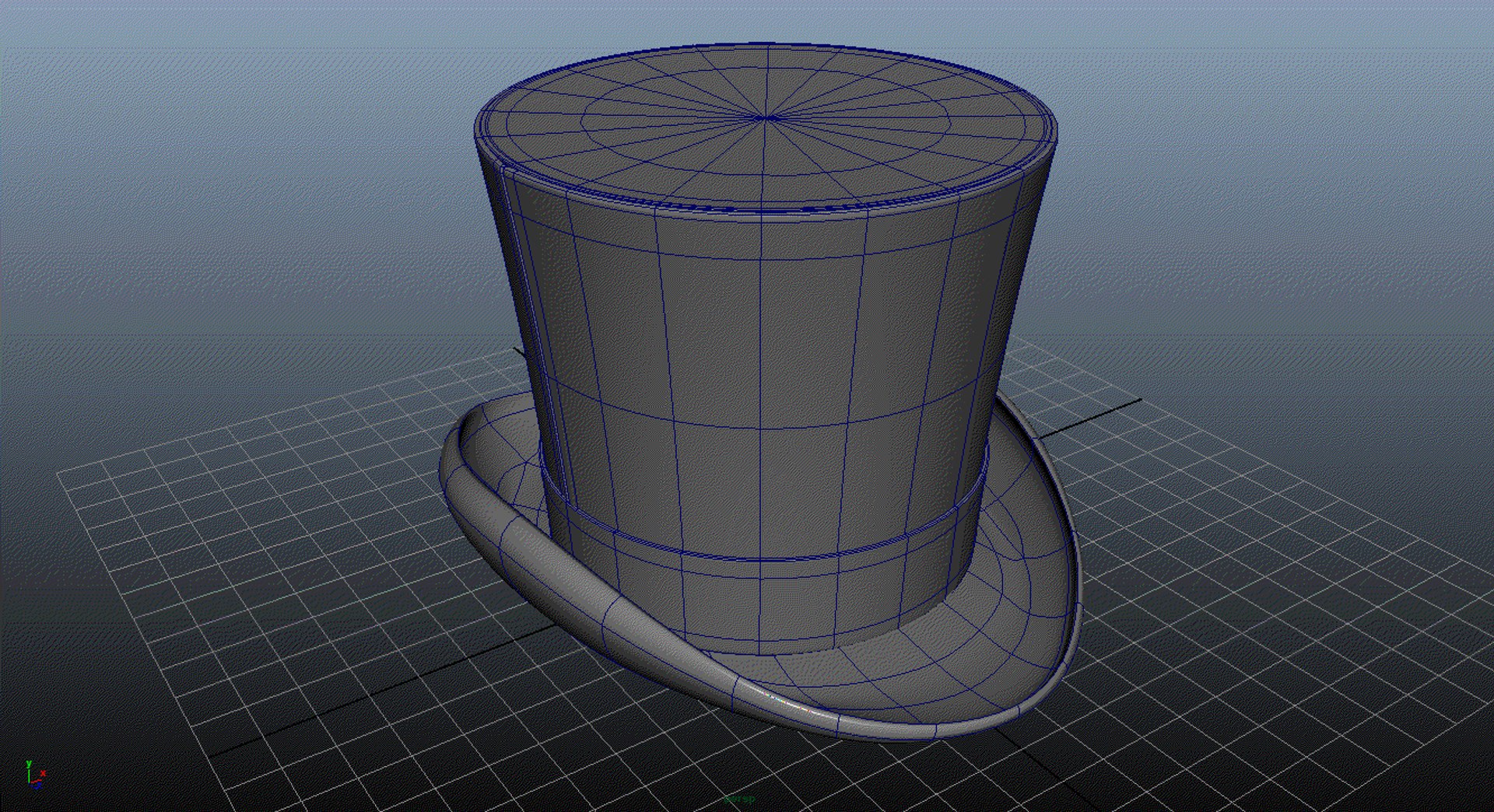 3d Tophat Red Lining Model