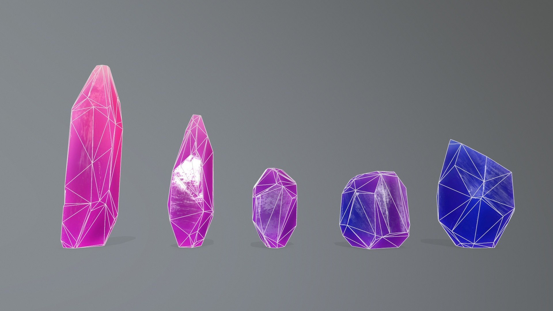 3D Model Crystal Set - TurboSquid 2285590