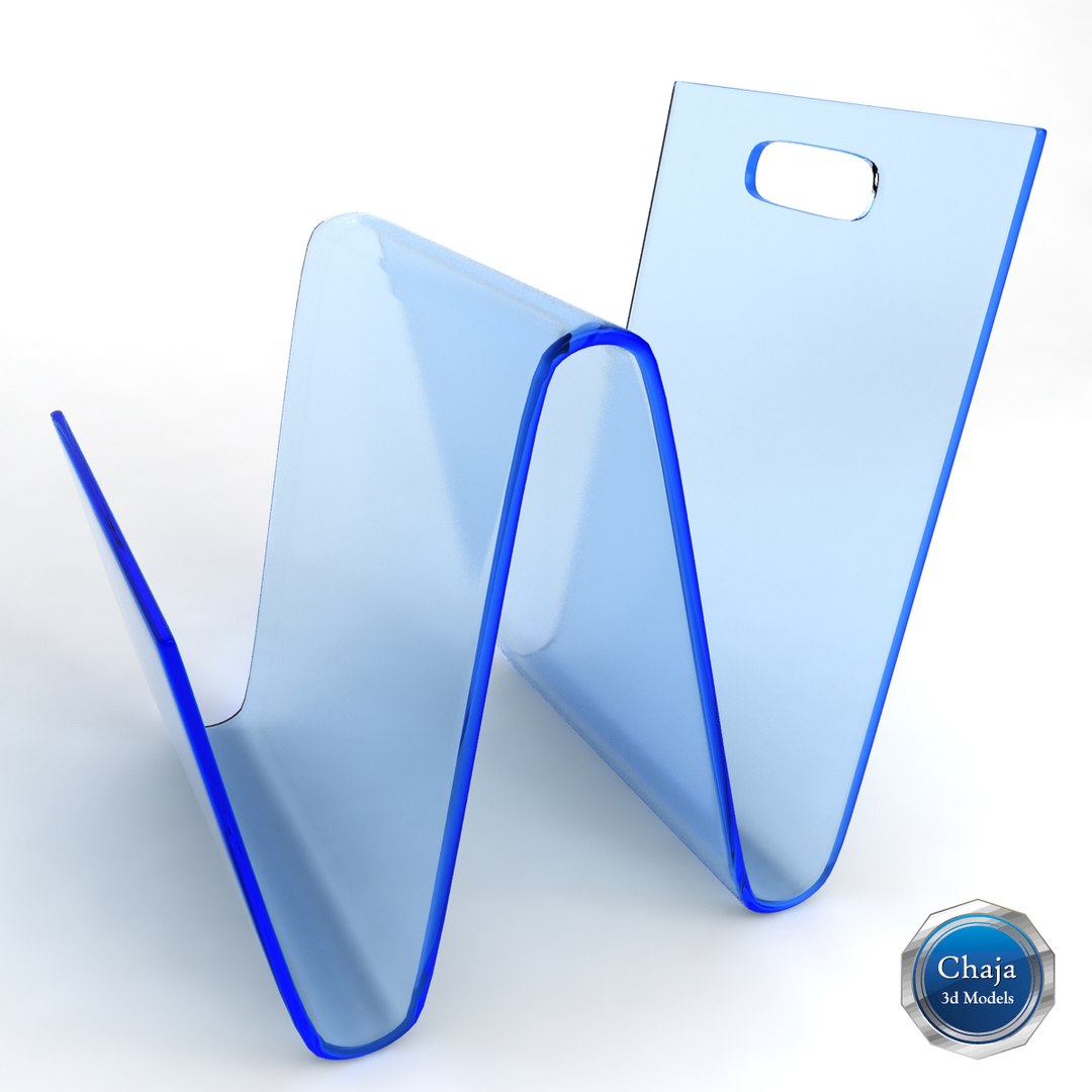 3d model of magazine rack