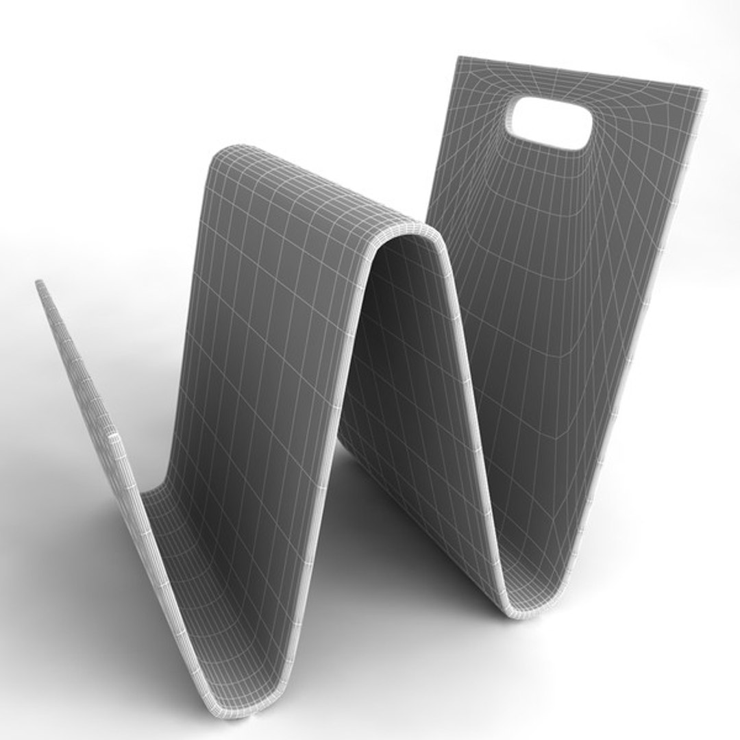 3d Model Of Magazine Rack