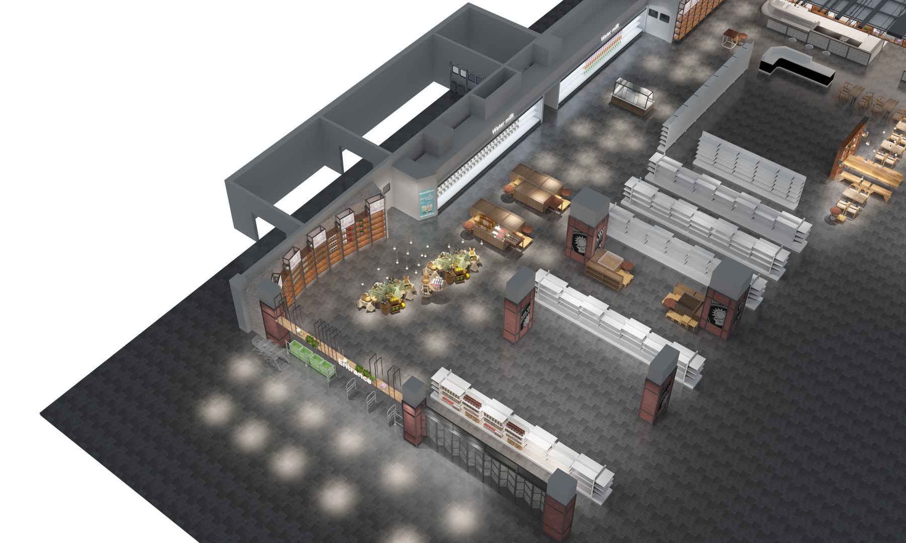 3D Supermarket - TurboSquid 2359696