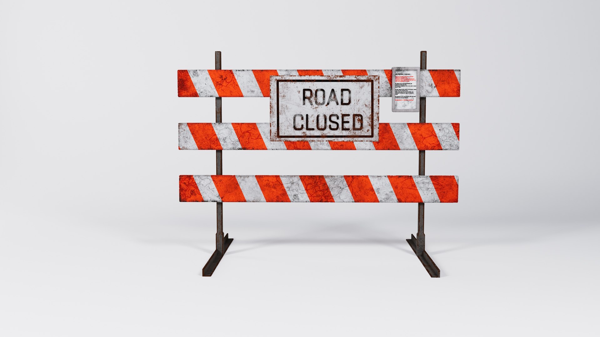 Construction Work Sign 3D - TurboSquid 2436066