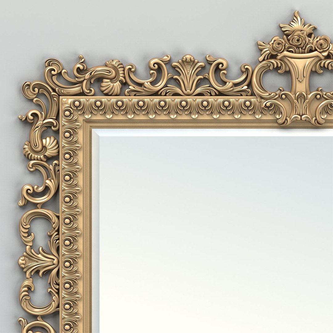 Cnc Mirror Frame 3D - TurboSquid 1704659