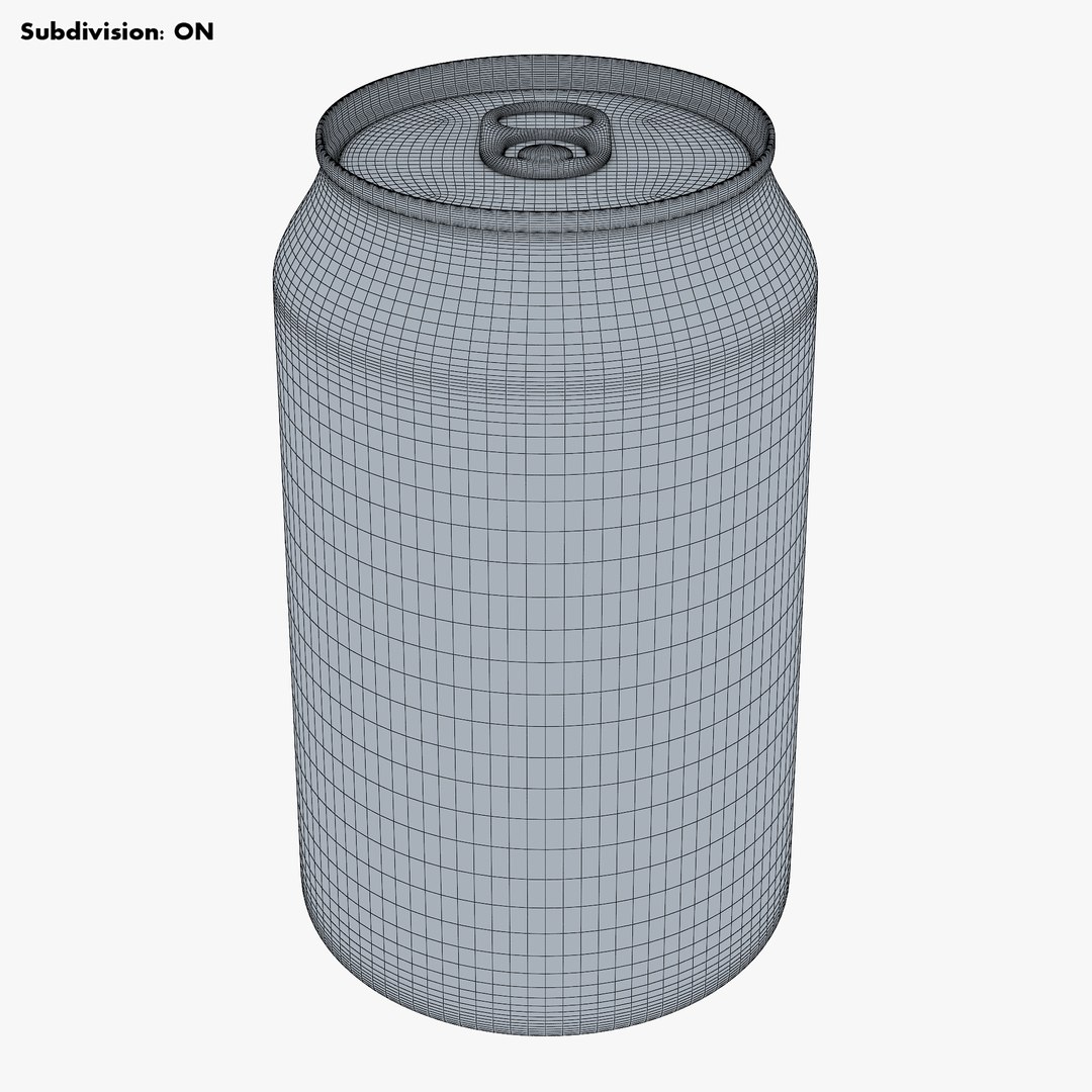 3D Model Splashberry Soda Can 330ml Simple M 1 - TurboSquid 2135631