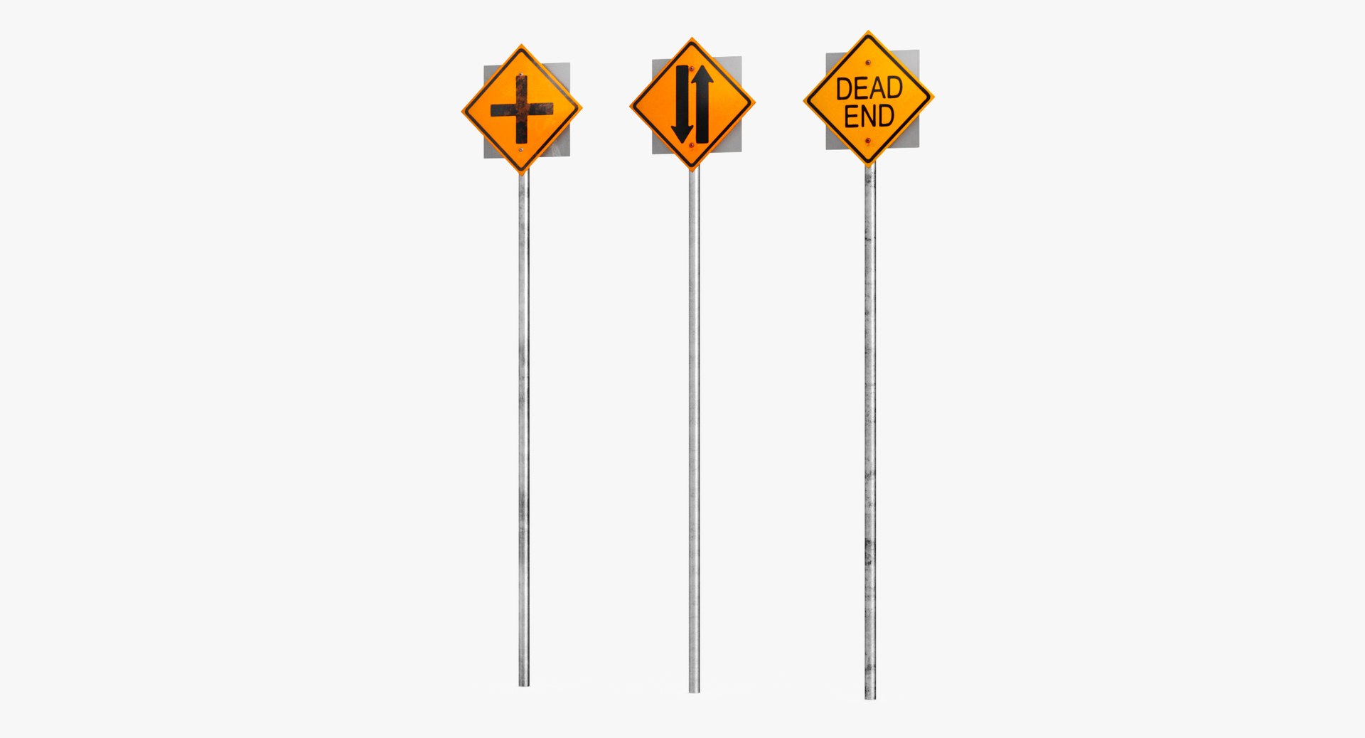3D Street Signs Model - TurboSquid 1369229