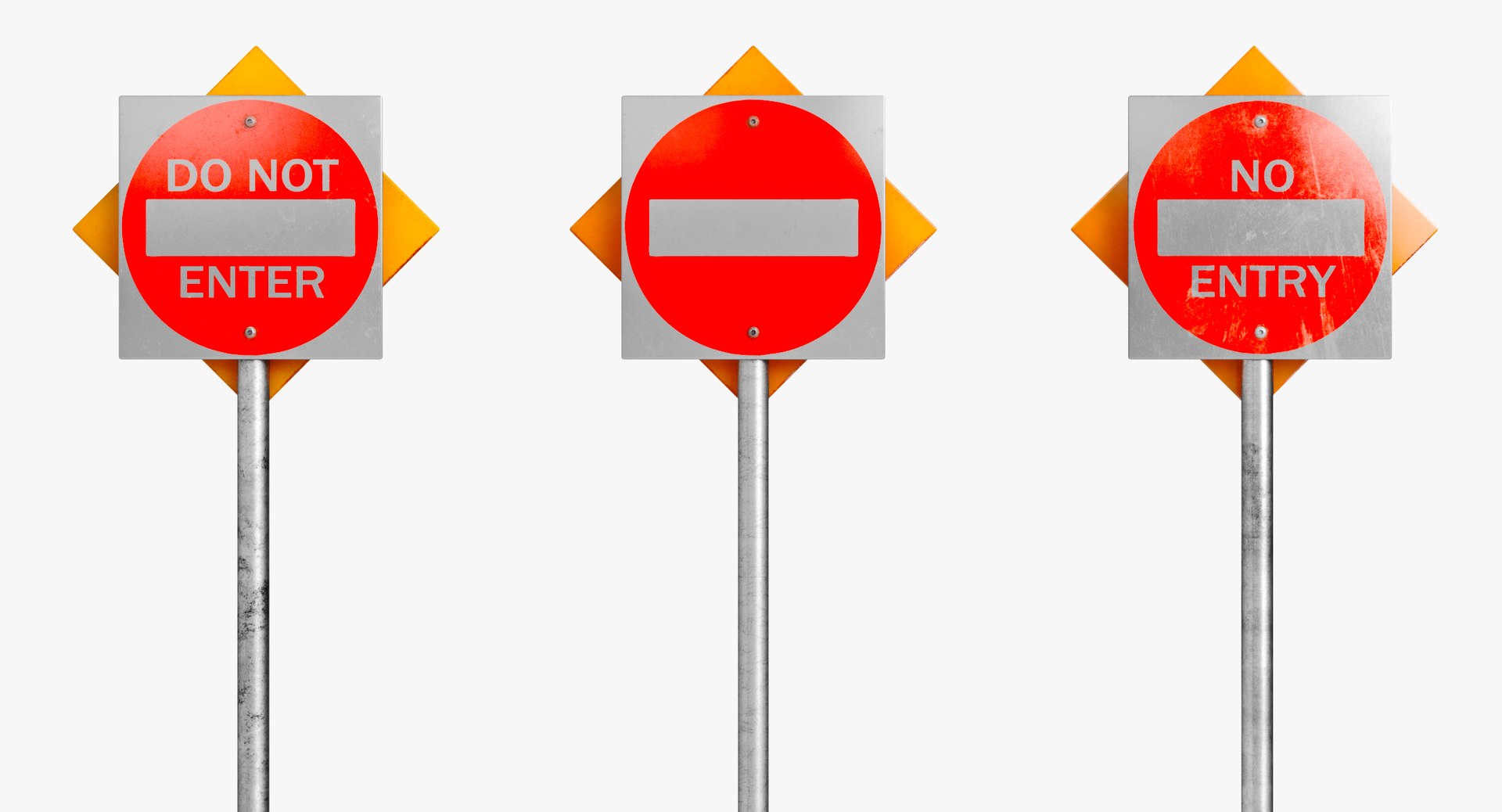 3D Street Signs Model - TurboSquid 1369229