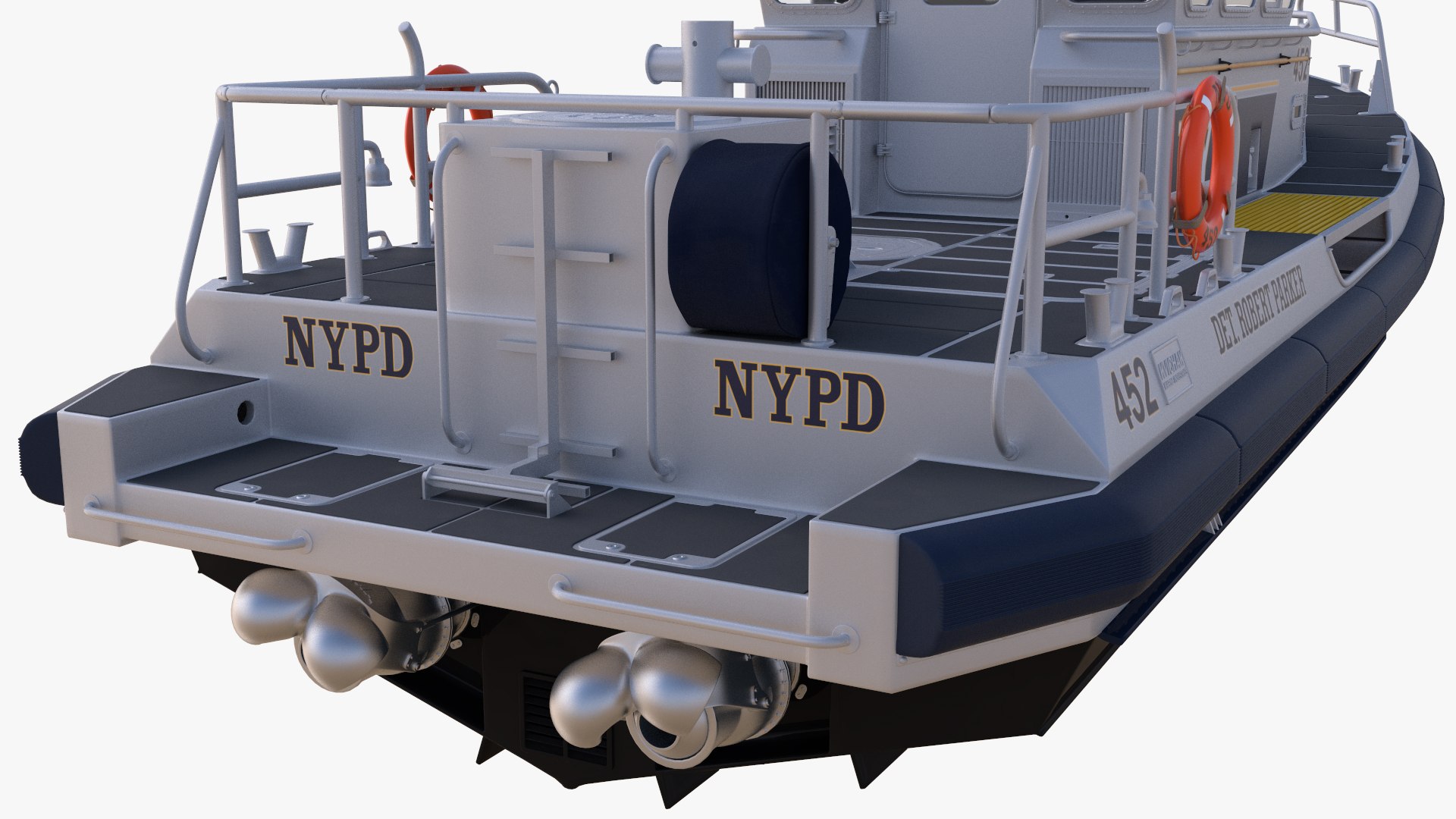 3d Model Boat Nypd