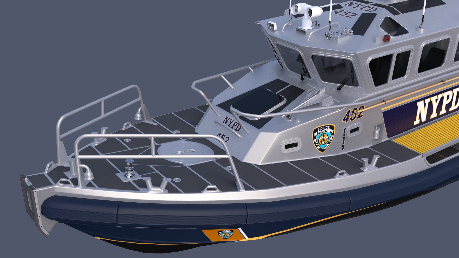 3d Model Boat Nypd