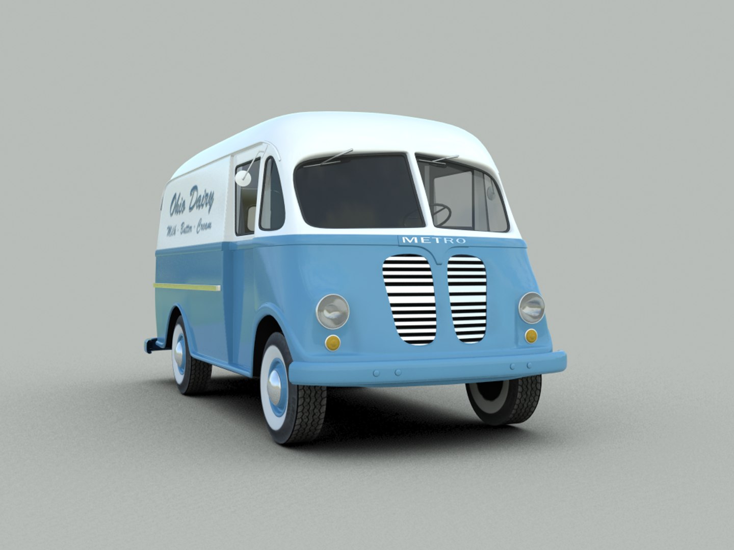 Fifties Delivery Van 3D - TurboSquid 1418828