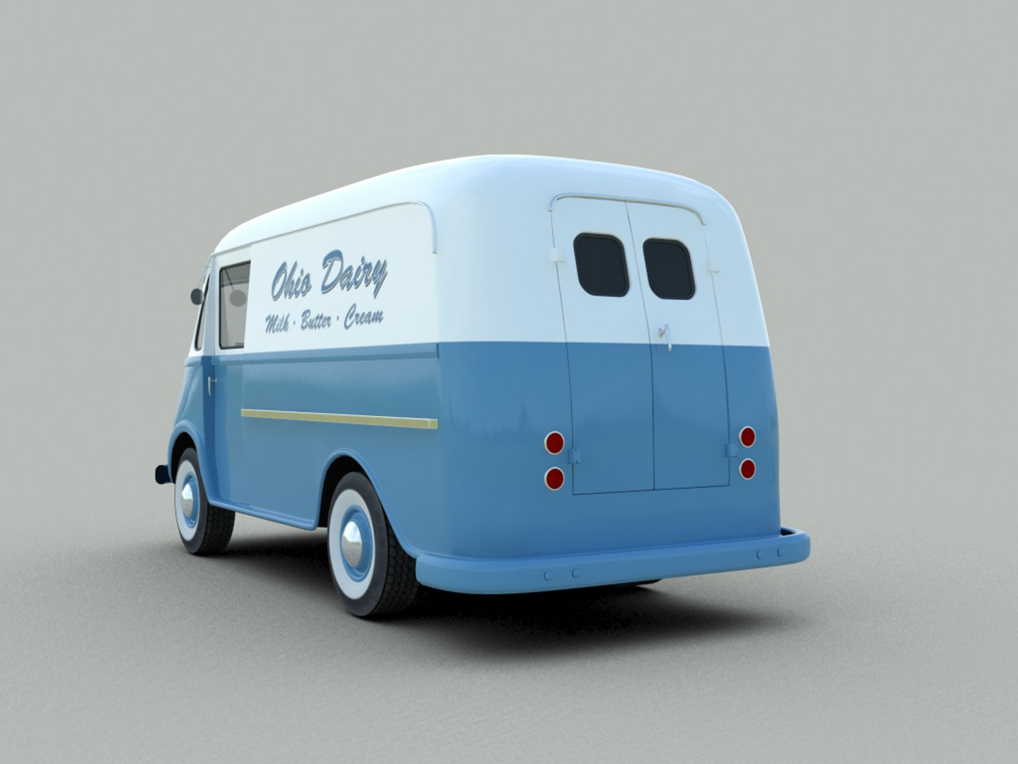 Fifties Delivery Van 3D - TurboSquid 1418828