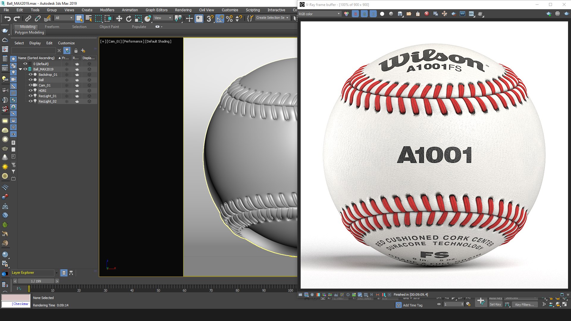 3D Baseball Ball - Wilson A1001FS - TurboSquid 2106604