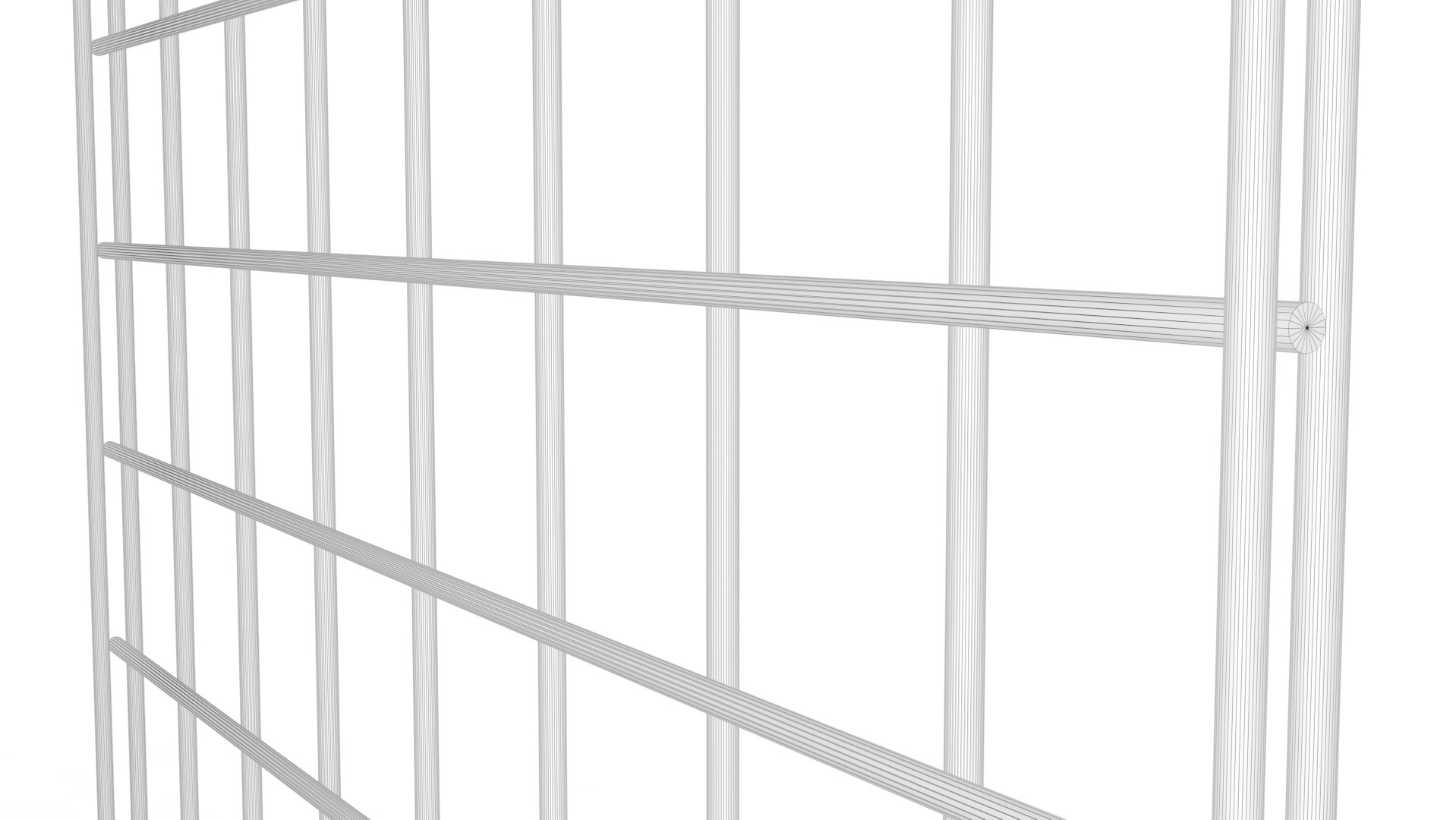 3D 2 Foot Gridwall model - TurboSquid 2101685