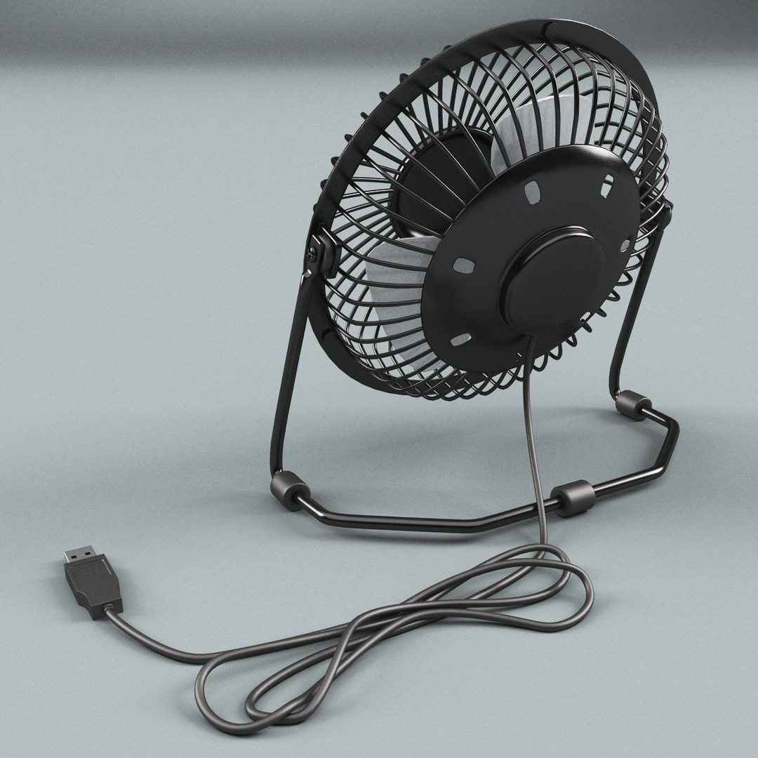 usb fan v2 3d model