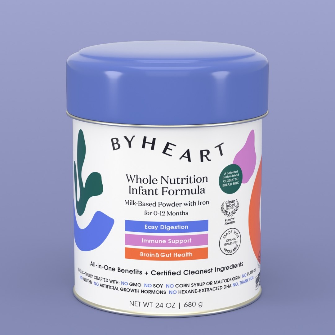 3D Model Byheart Whole Nutrition Infant Formula Tin Tub - TurboSquid ...