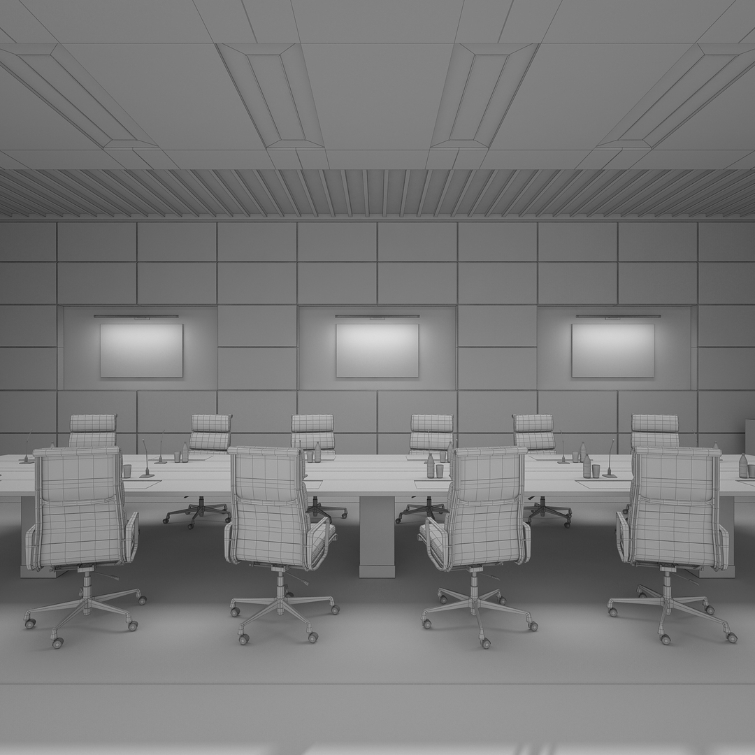 3d conference room model