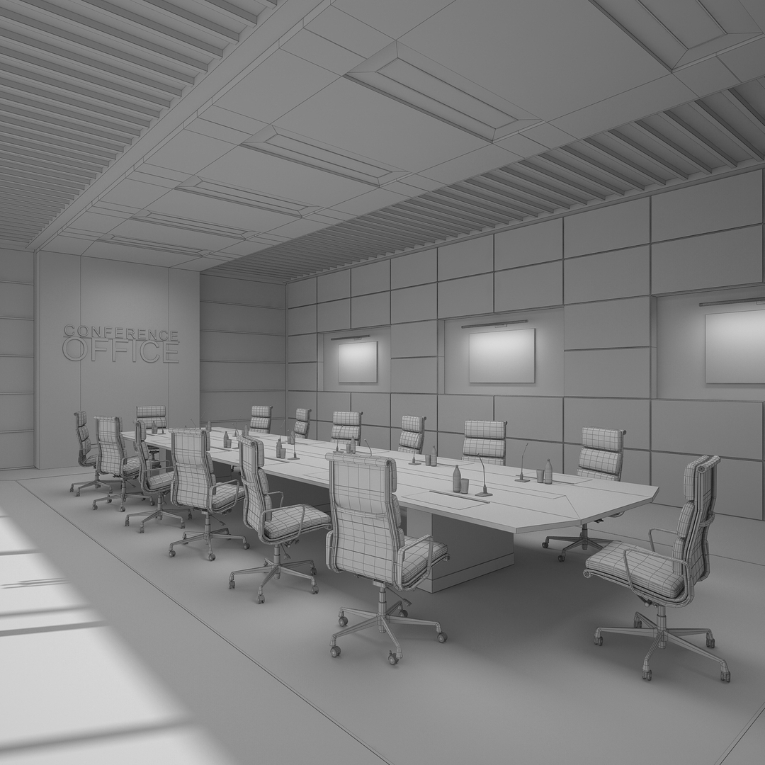 3d conference room model