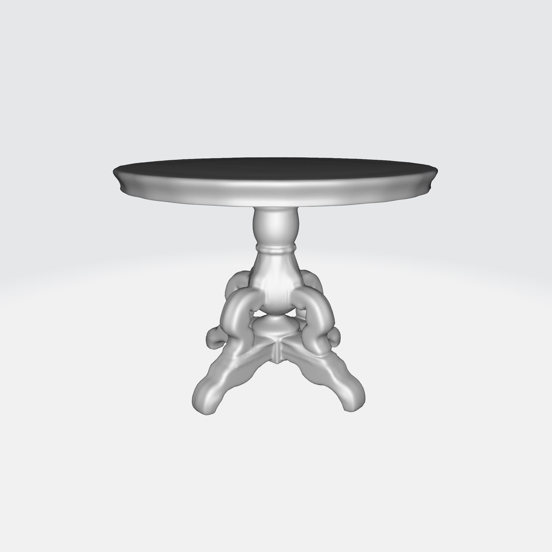 3D Model Elegant Rustic Wooden Table - TurboSquid 2286302