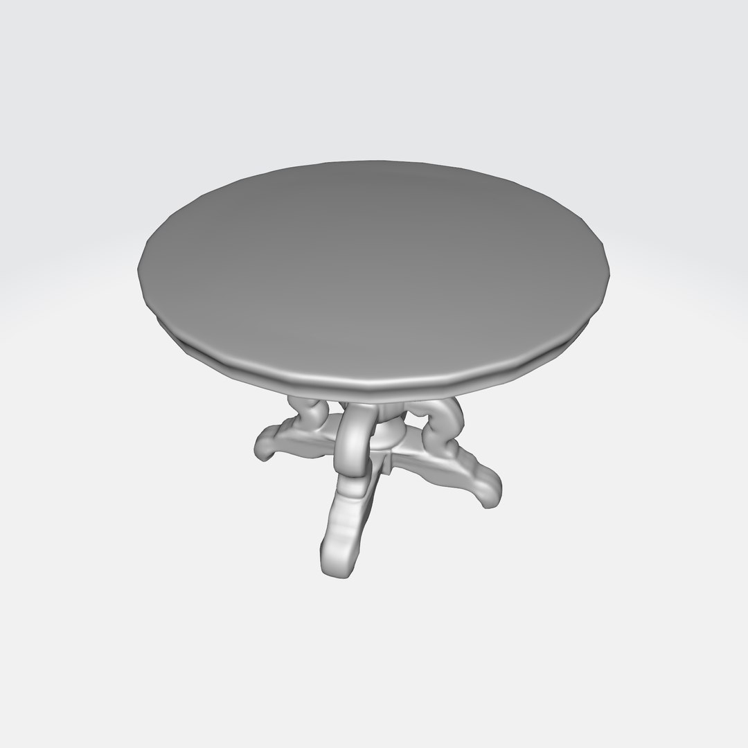 3D Model Elegant Rustic Wooden Table - TurboSquid 2286302