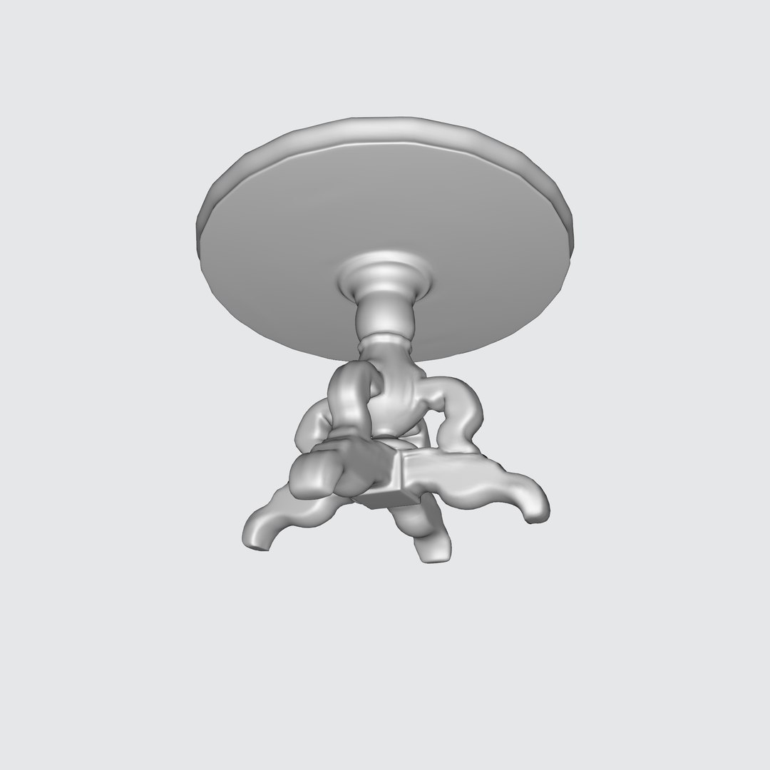 3D Model Elegant Rustic Wooden Table - TurboSquid 2286302