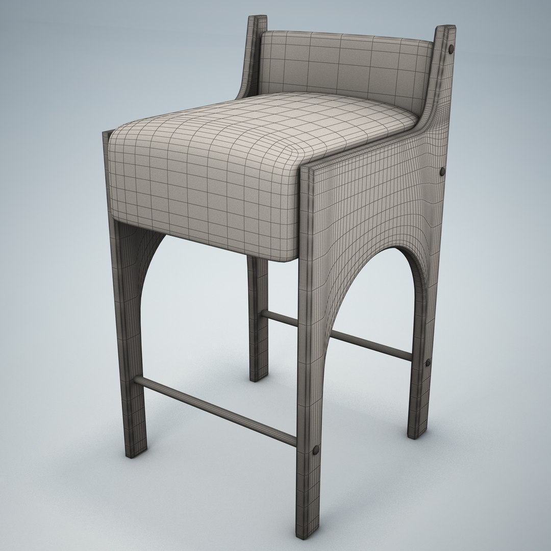 Arc Stool Model - TurboSquid 2351782