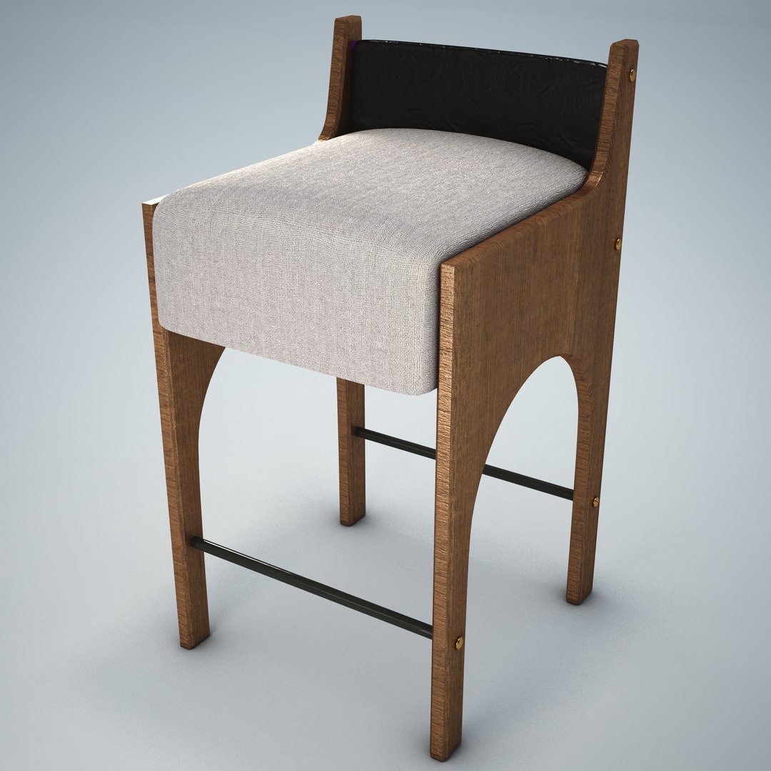 Arc Stool Model - TurboSquid 2351782