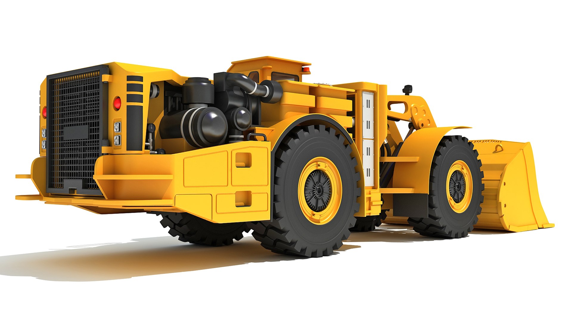 3D Underground Hard Rock Haulage Loader Model - TurboSquid 2184153