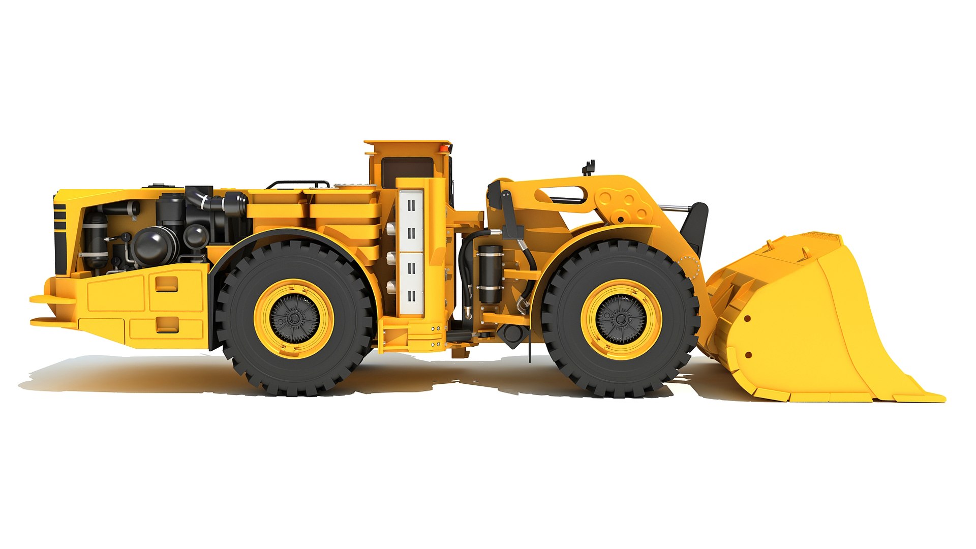 3D Underground Hard Rock Haulage Loader Model - TurboSquid 2184153