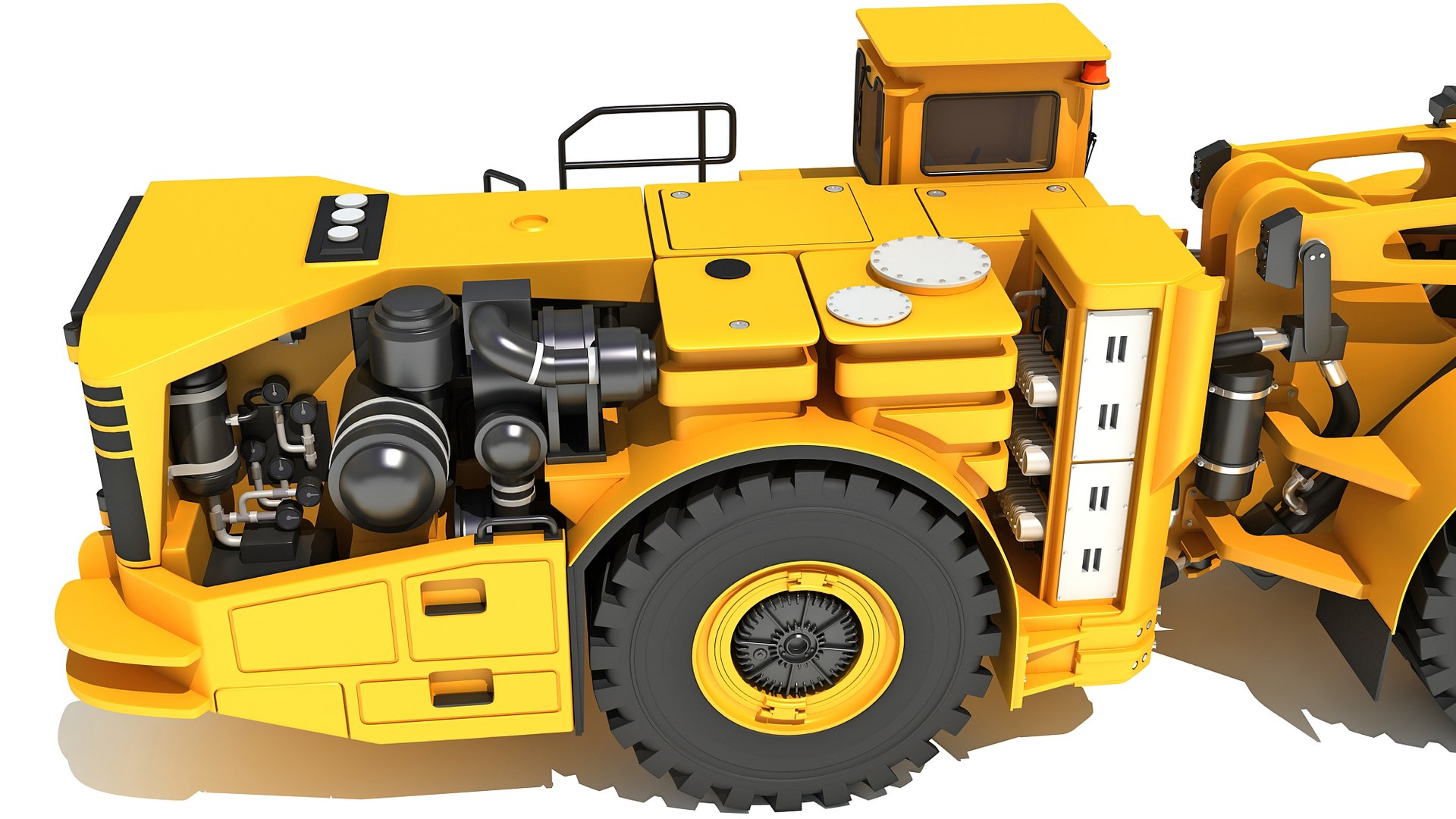 3D Underground Hard Rock Haulage Loader Model - TurboSquid 2184153