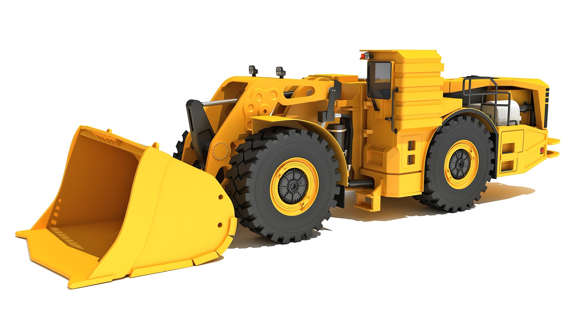3D Underground Hard Rock Haulage Loader Model - TurboSquid 2184153