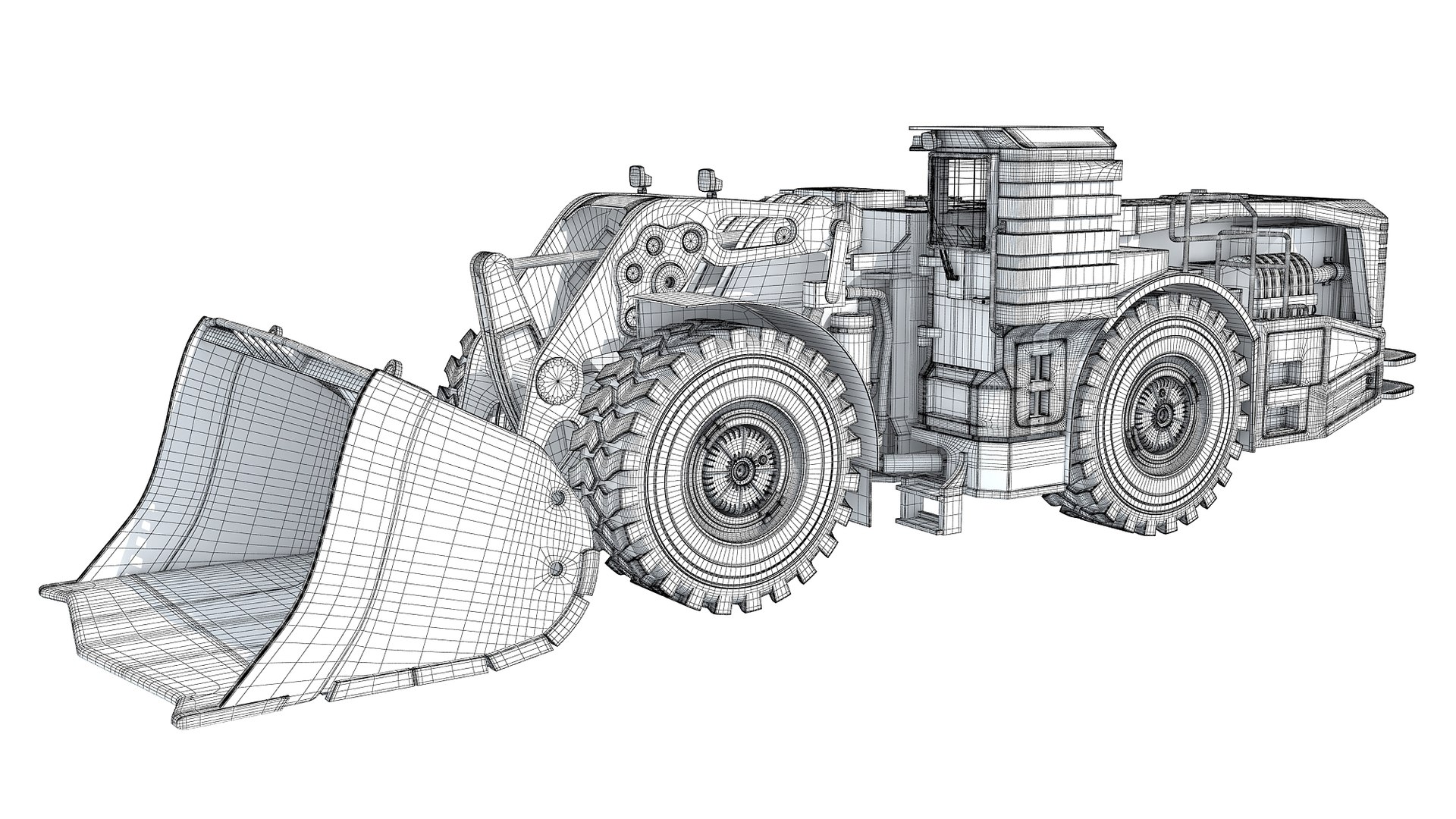 3D Underground Hard Rock Haulage Loader Model - TurboSquid 2184153