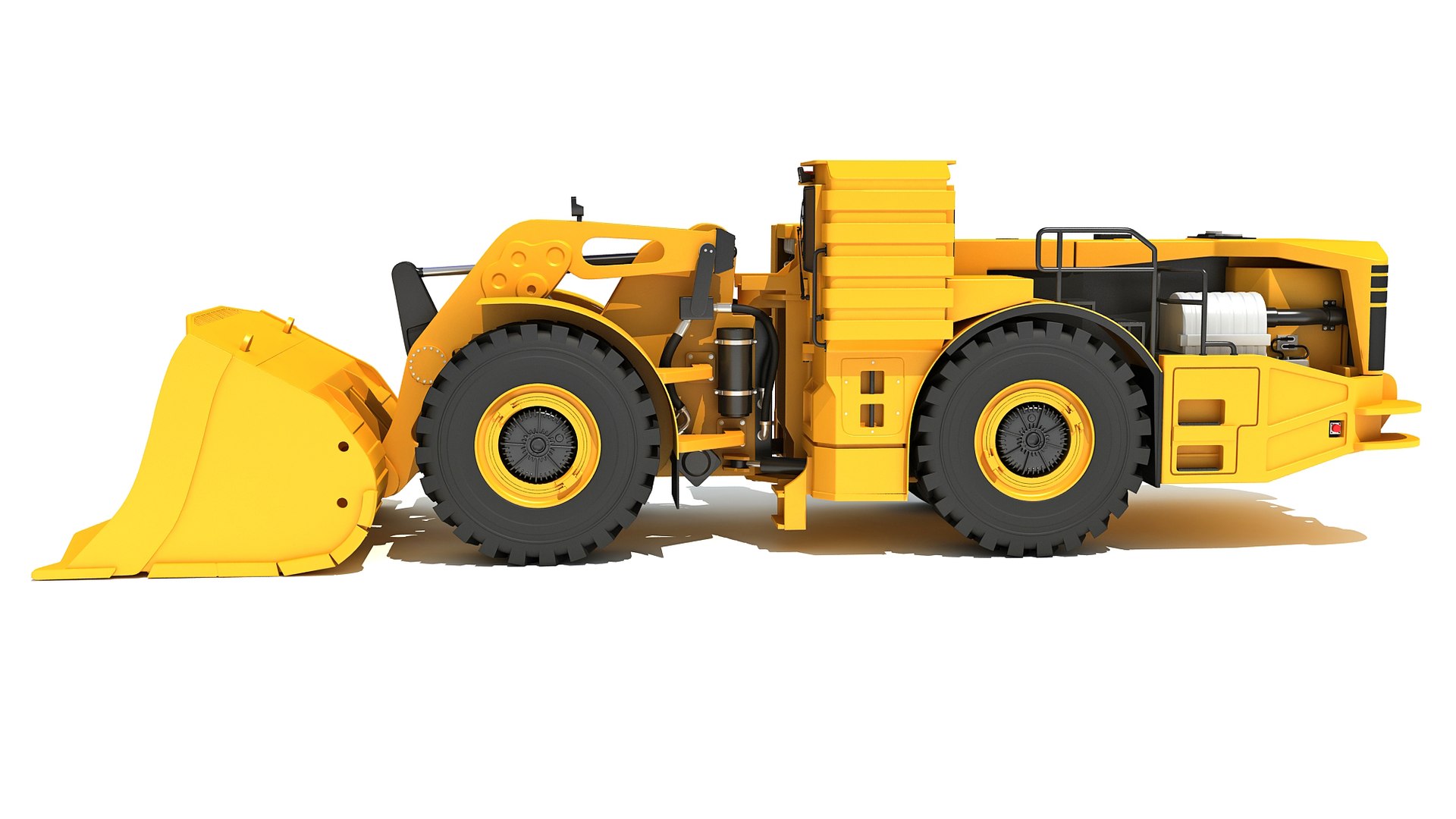 3D Underground Hard Rock Haulage Loader Model - TurboSquid 2184153
