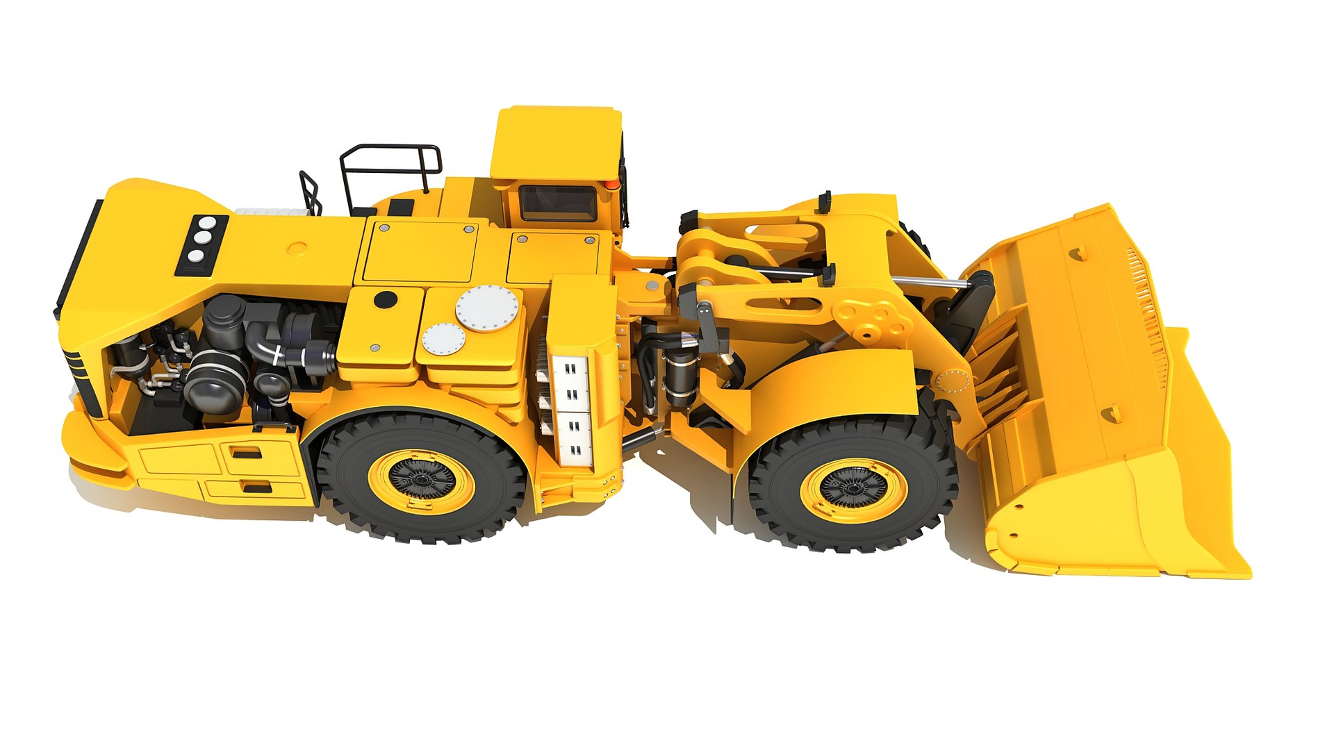 3D Underground Hard Rock Haulage Loader Model - TurboSquid 2184153