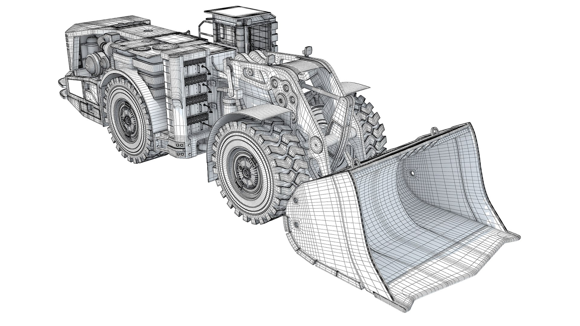 3D Underground Hard Rock Haulage Loader Model - TurboSquid 2184153