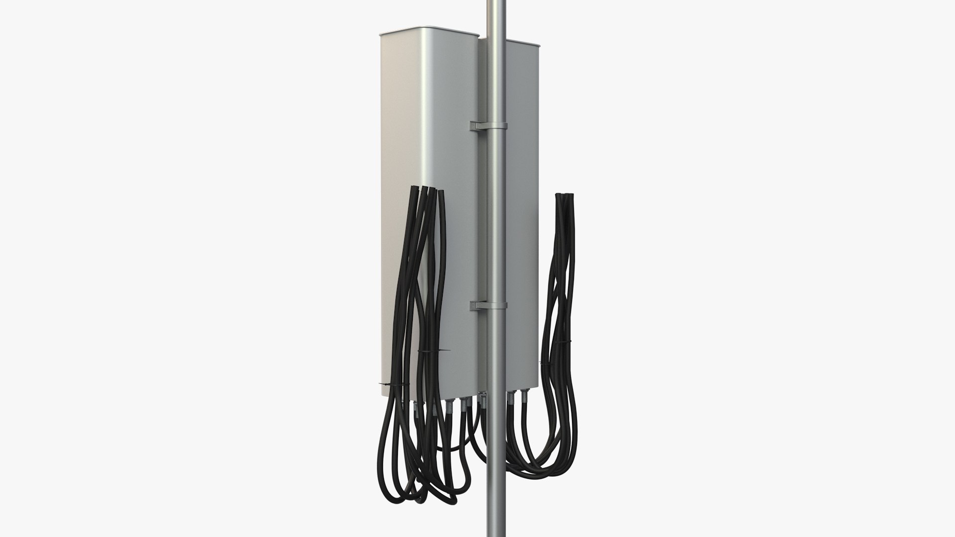 3D Model Cell Site Antenna 002 Twin Model - TurboSquid 2004398