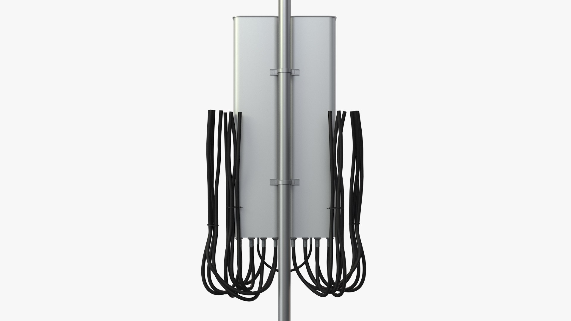 3D Model Cell Site Antenna 002 Twin Model - TurboSquid 2004398