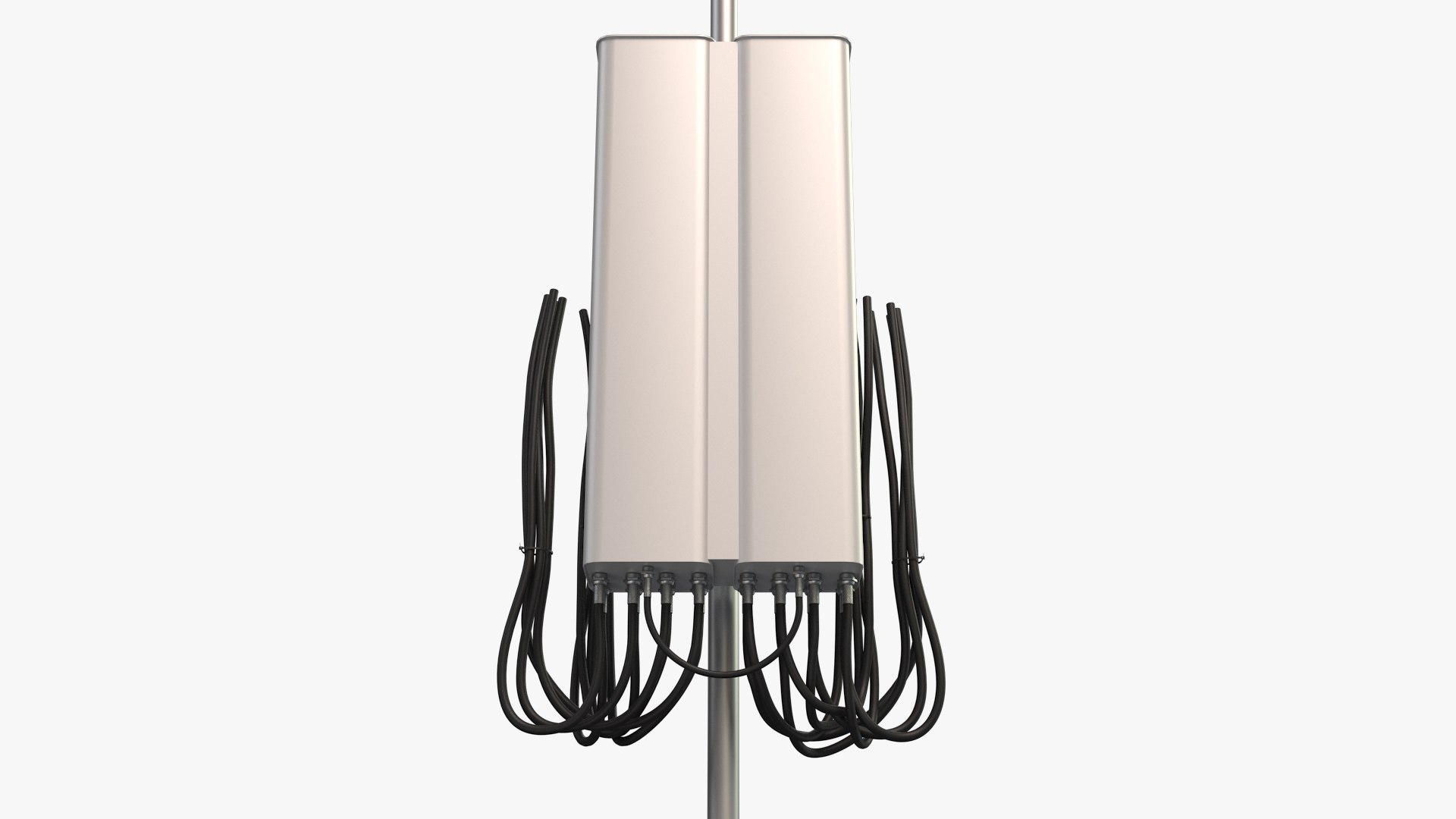 3D Model Cell Site Antenna 002 Twin Model - TurboSquid 2004398
