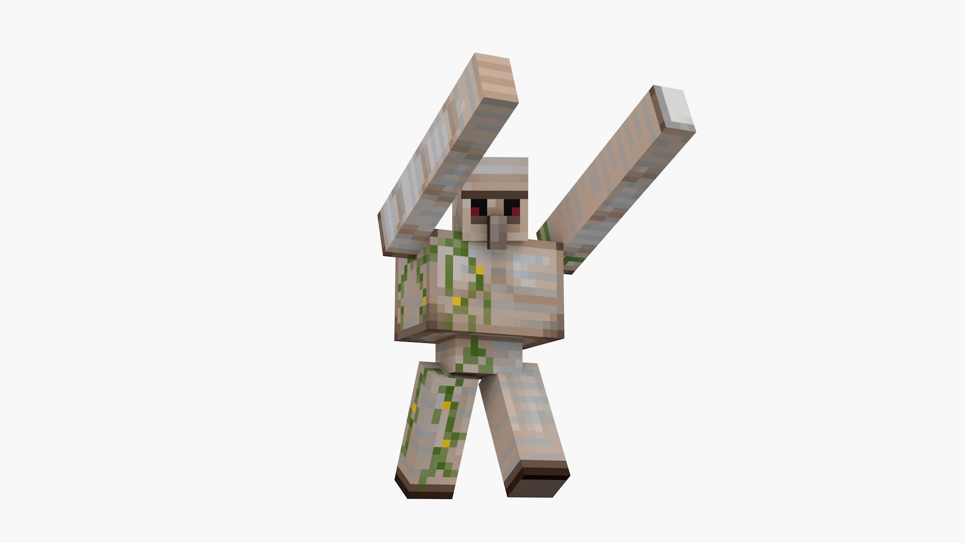 modelo 3d Gólem de hierro de Minecraft - TurboSquid 2388836