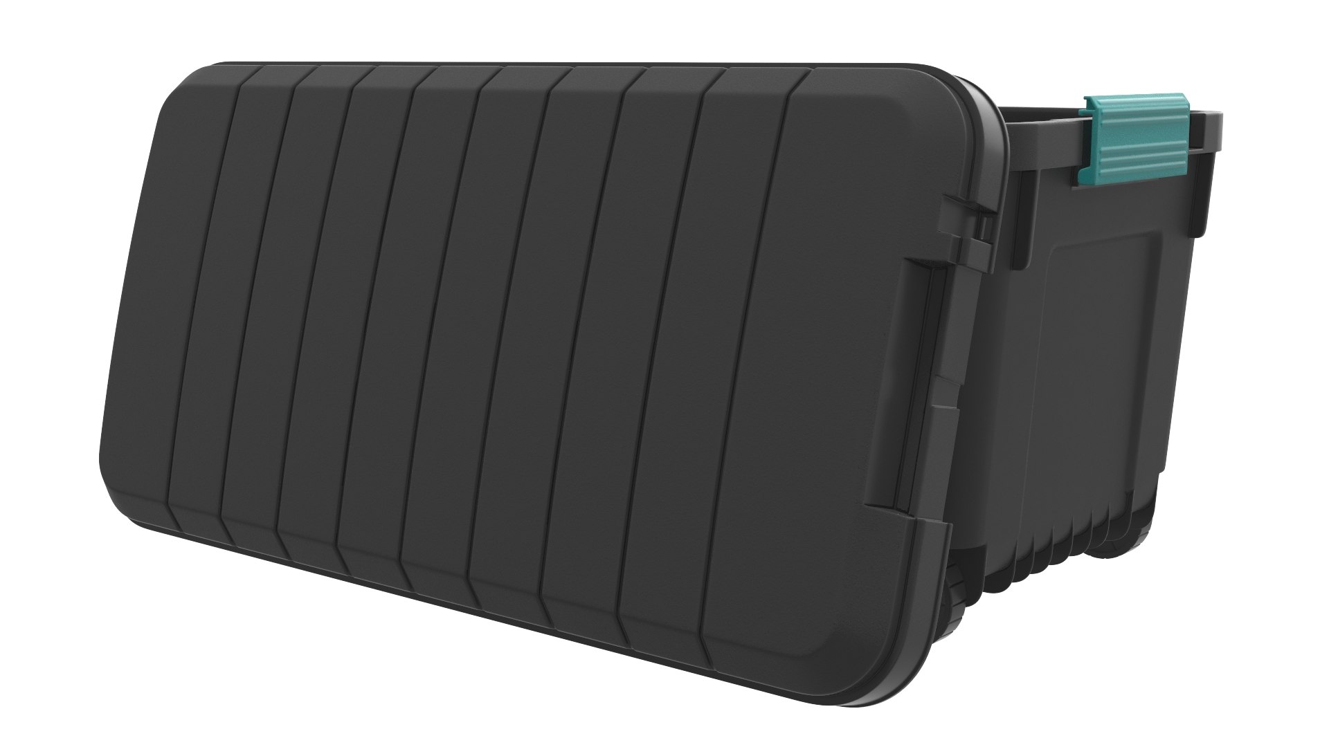 3D Model Plastic Storage Container Open Green - TurboSquid 2237745