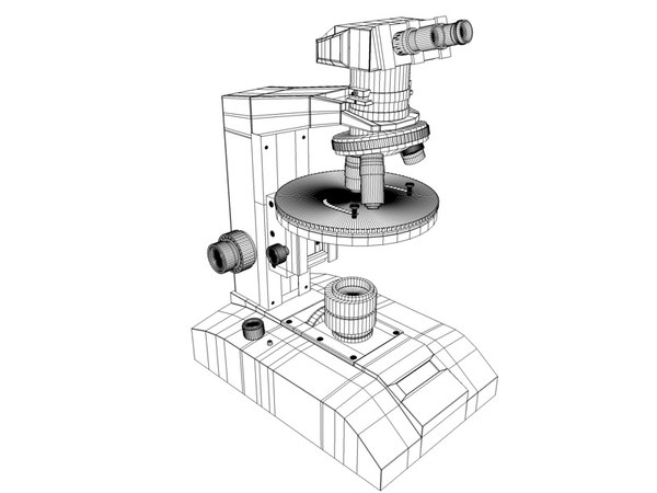 microscope 3d model