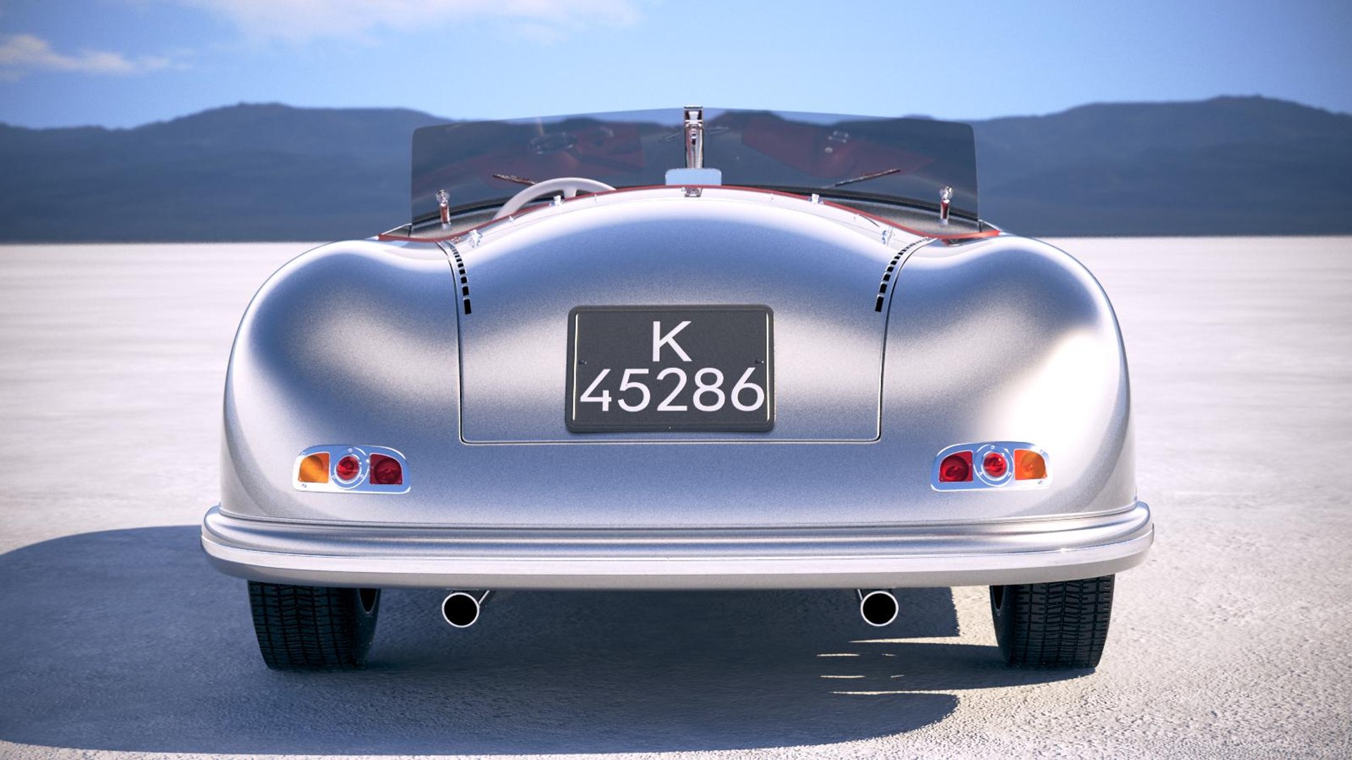 3d Porsche 356 Number Model
