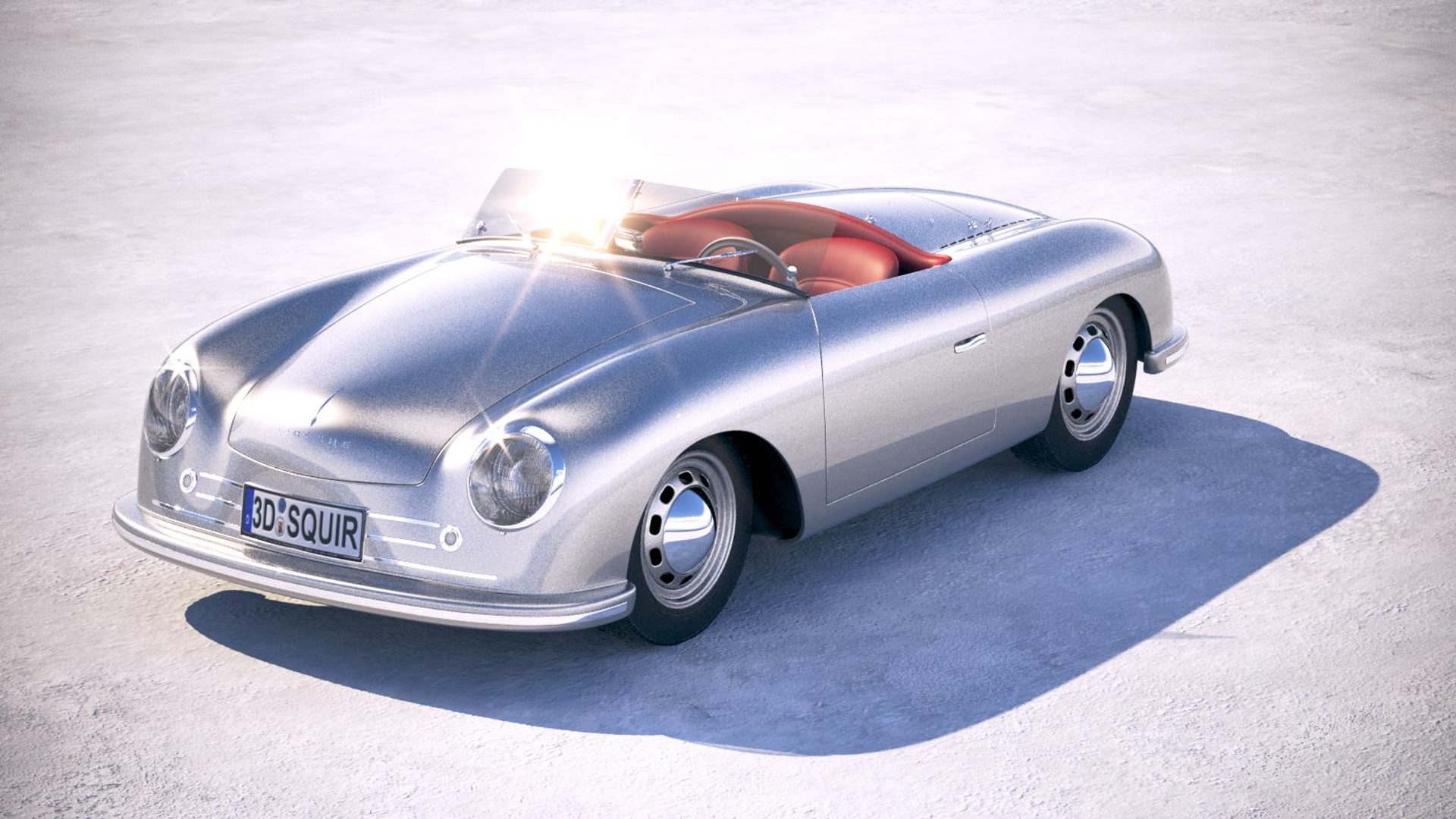 3d Porsche 356 Number Model