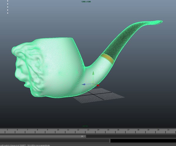 3d model of tobacco pipe
