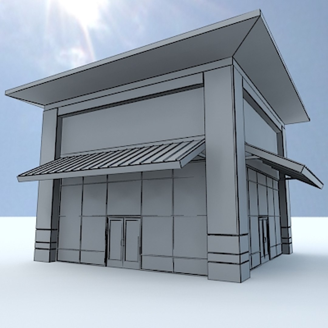 3d Building B1 1s 1-story