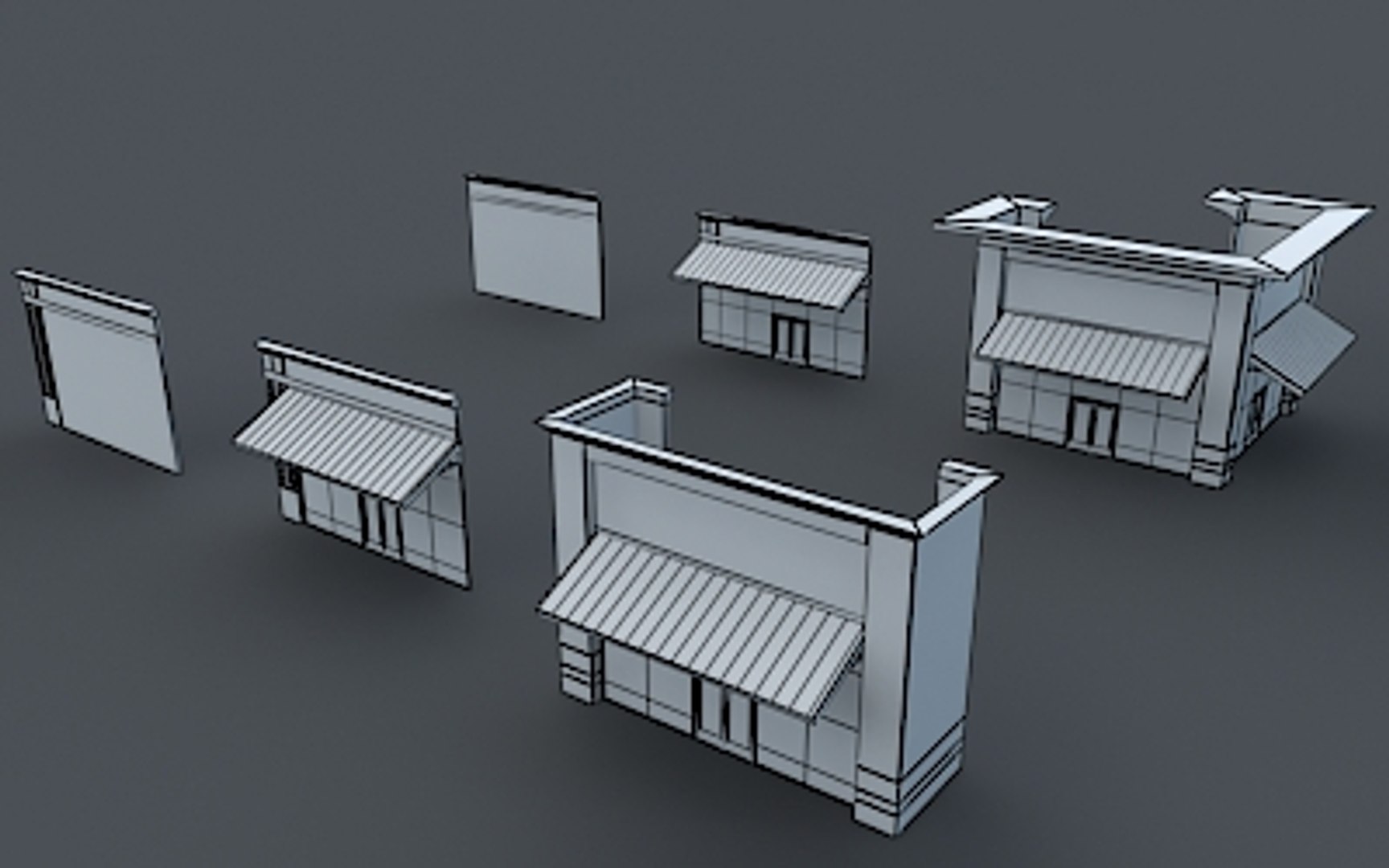 3d Building B1 1s 1-story