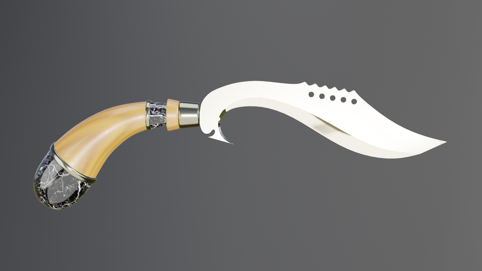 3D Kujang OBJ FBX - TurboSquid 2219292