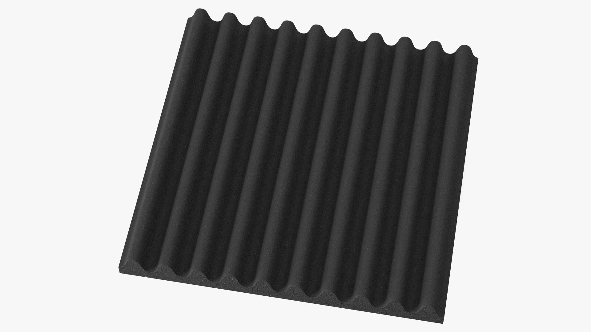 Acoustic Foam Panel Black 3D model - TurboSquid 2070246