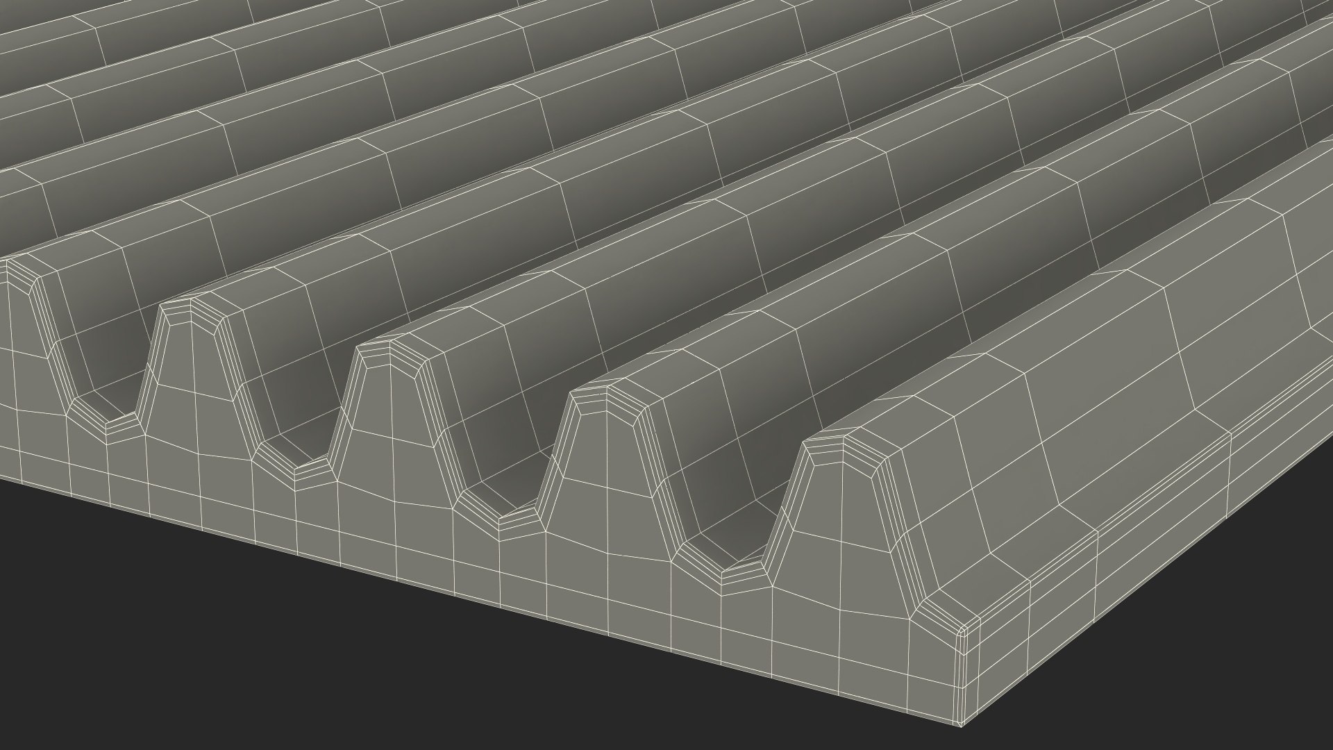 Acoustic Foam Panel Black 3D model - TurboSquid 2070246