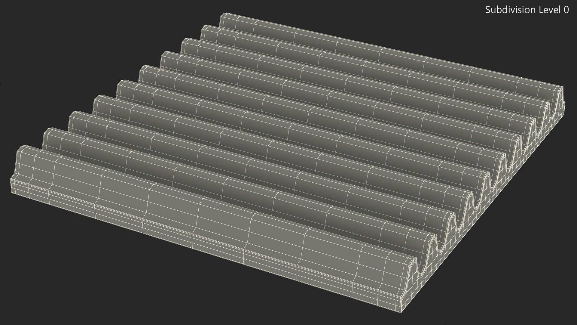 Acoustic Foam Panel Black 3D model - TurboSquid 2070246